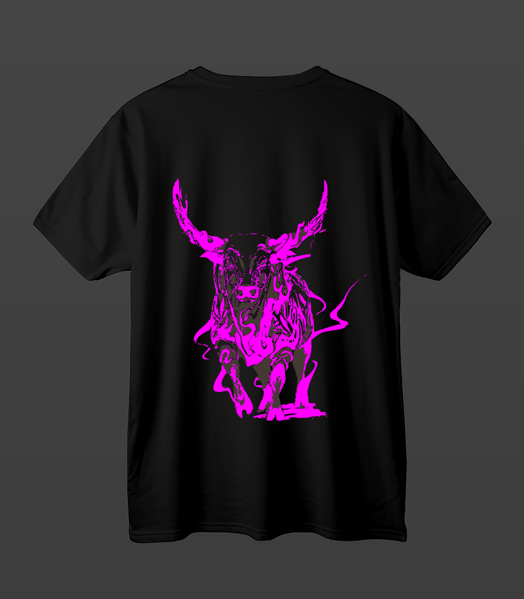 BULL T-SHIRT BLACK – ECODROBE